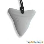 Bijtketting Kauwketting Haai | Stoere Haaientand Wit - Bijtketting.nl